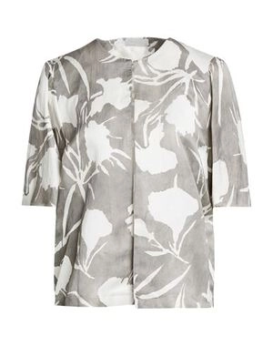 MARIA BELLENTANI Jacket Size Viscose, Linen - Grey