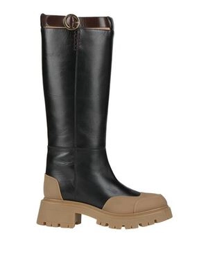 ODISSI Boot Size Leather, Rubber - Black