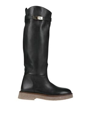 CARLA G. Boot Size Leather - Black