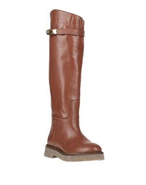 CARLA G. Boot Size Leather - Brown