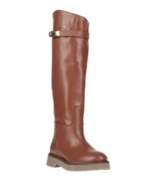 CARLA G. Boot Size Leather - Brown