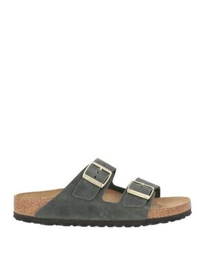 BIRKENSTOCK Sandals Charcoal Size Leather - Grey