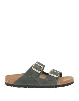 BIRKENSTOCK Sandals Charcoal Size Leather