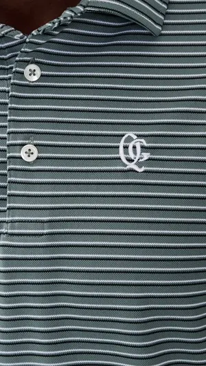 QUIET GOLF Sunny Stripe Polo
