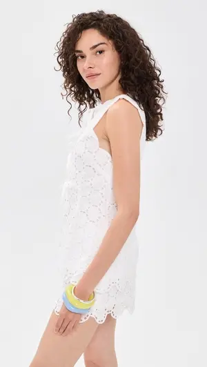 SIMONMILLER Delilah Eyelet Tie Top
