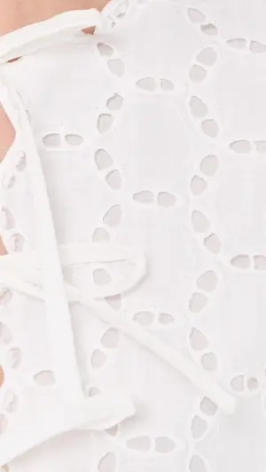 SIMONMILLER Delilah Eyelet Tie Top