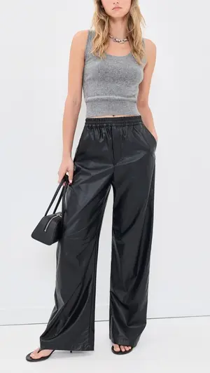 MAISON MARGIELA Faux Leather Pants