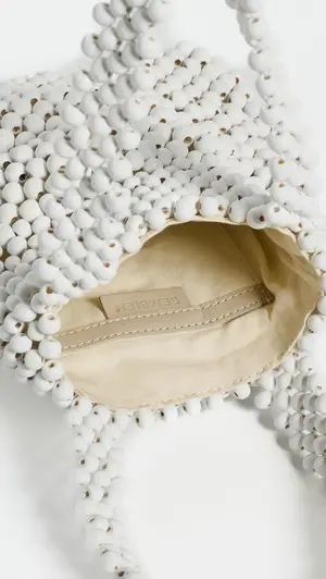 BEMBIEN Maris Beaded Bag - Cream