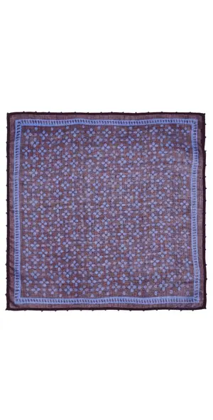 Chan Luu Beaded Floral Bandana - Lapis