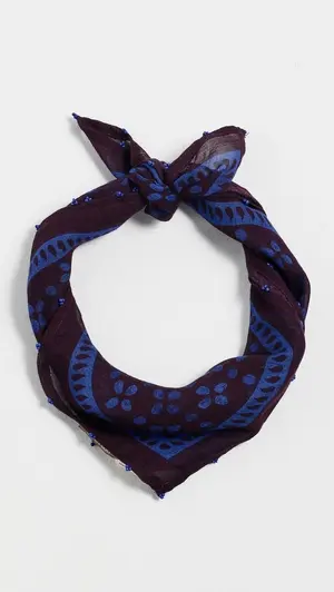 Chan Luu Beaded Floral Bandana