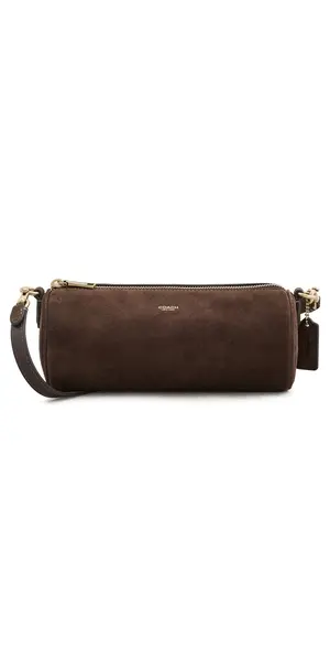 COACH Suede Barrel Bag