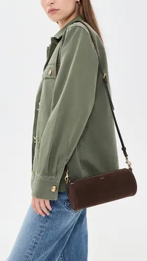 COACH Suede Barrel Bag