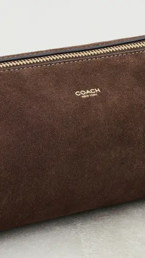 COACH Suede Barrel Bag