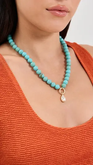 Baublebar Janette Beaded Pendant Necklace - Turquoise