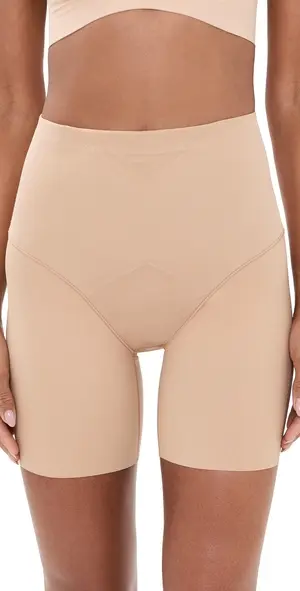 HONEYLOVE Superpower Mid-waist Shorts - Sand