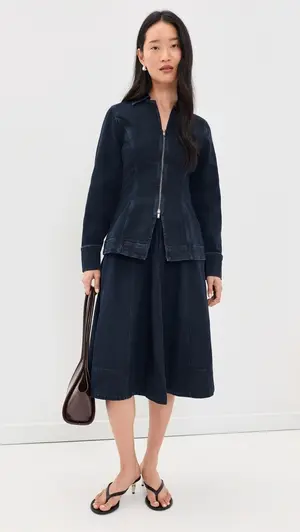 ALIGNE Lana Denim Midi Skirt