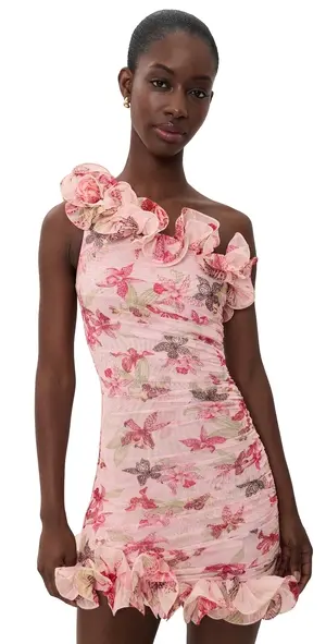 PatBO Orchid Bloom Mini Dress - Rose