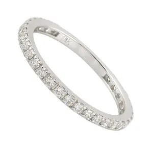 ARTISAN Diamond Eternity Band Ring In 18k Gold - White