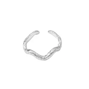 GLASSTYK Wave Ring - Silver