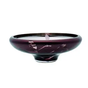 AN&ANGEL Purple / Silver Deco Large Splashed Bowl In Purple - Purple/silver