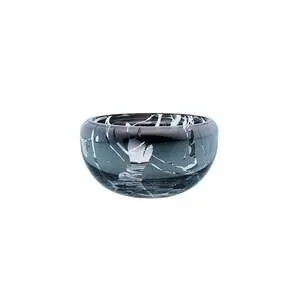 AN&ANGEL Deco Round Splashed Navy Bowl - Blue