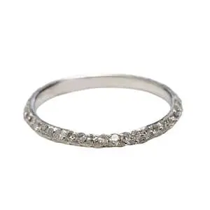 ARTISAN Pavé Diamond Band Ring In 18k Gold - White