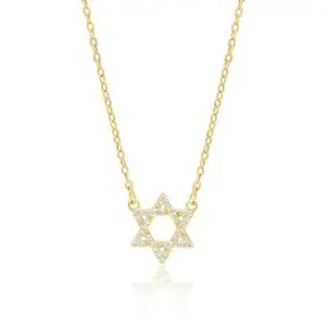 SHYMI Pave Star Of David Necklace - Gold
