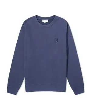 Maison Kitsuné Bold Fox Head Patch Crewneck Sweatshirt