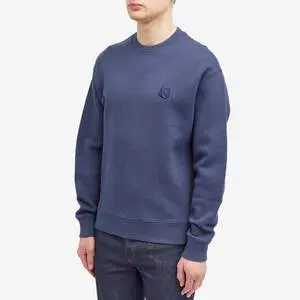 Maison Kitsuné Bold Fox Head Patch Crewneck Sweatshirt