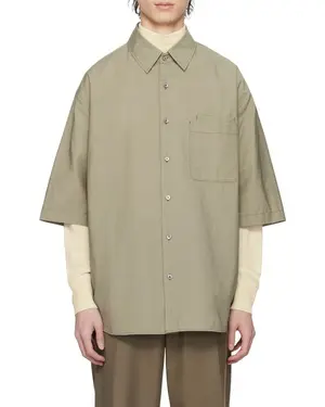 LEMAIRE Button-up Curved Hem Shirt