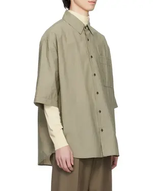 LEMAIRE Button-up Curved Hem Shirt