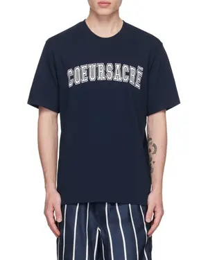 AMI Paris Coeur Sacré-embroidery T-shirt