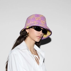 Gucci Gg Jacquard Fisherman Hat