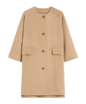 Max Mara Single Breasted Coat - Hazelnut Color