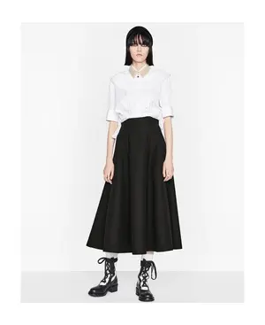 Dior Midi Skirt With Pleated Details