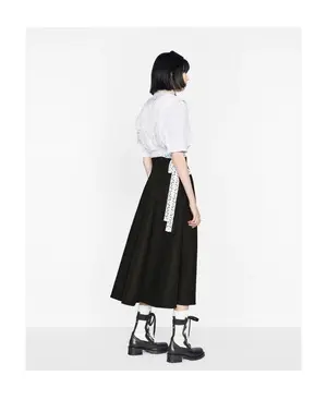 Dior Midi Skirt With Pleated Details