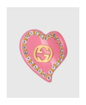 Gucci Interlocking G Heart Hair Clip