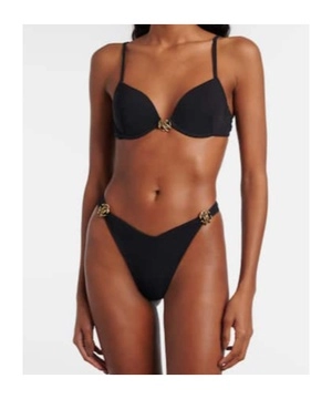 Roberto Cavalli Logo Bikini Top