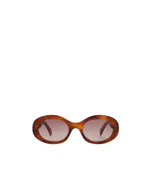 Celine Triomphe 01 Sunglasses In Acetate - Red