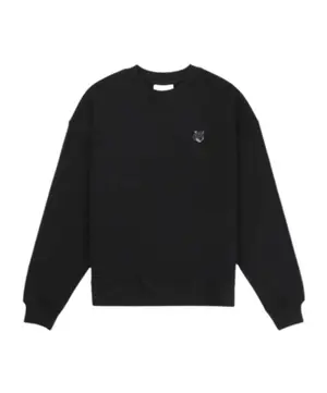 Maison Kitsuné Bold Fox Head Patch Crewneck Sweatshirt