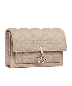 Dior Quilted Pouch With Chain