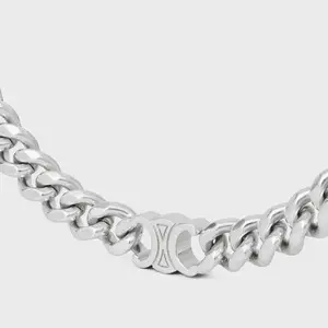 Celine Triomphe Small Gourmette Necklace