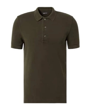 TOM FORD Piqué Polo Shirt - Black