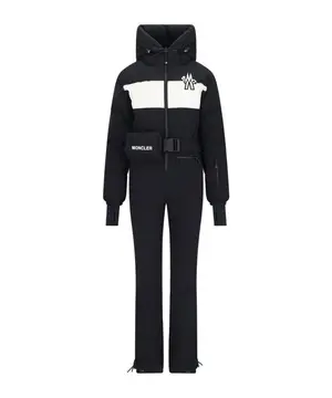 Moncler Down-filled Ski Suit - Black
