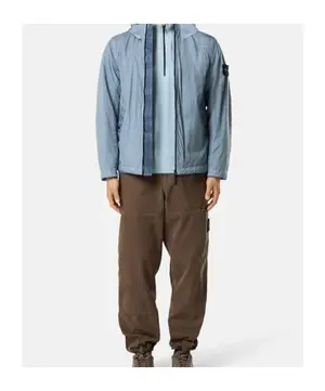Stone Island Loose-fit Cargo Trousers With Elasticated Waistband