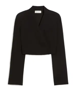 Sportmax Short Jersey Jacket - Black