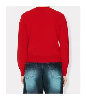 Kenzo Boke Flower' Embroidered Cardigan In Merino Wool