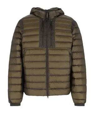 C.P. COMPANY D.d. Shell Goggle Down Jacket - Green