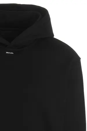 Prada Logo Printed Long-sleeved Hoodie