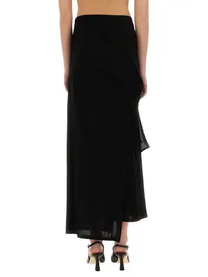 Paloma Wool Gilma Wrap Detailed Long Skirt
